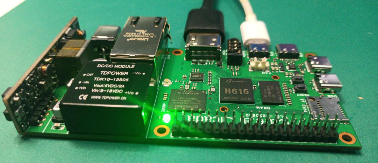 Custom Allwinner H616 Single-Board Computer with PoE – Raspberry Pi PCB