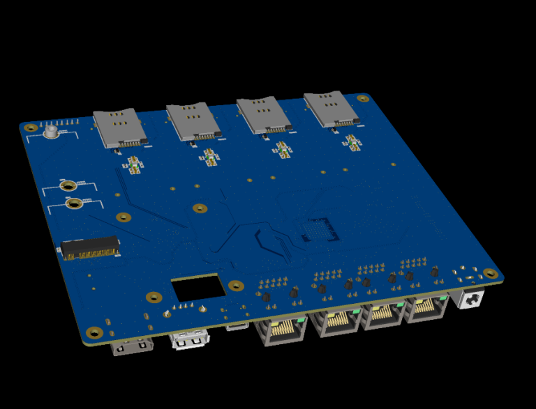Raspberry Pi CM4 Quad 4G Router – Raspberry Pi PCB